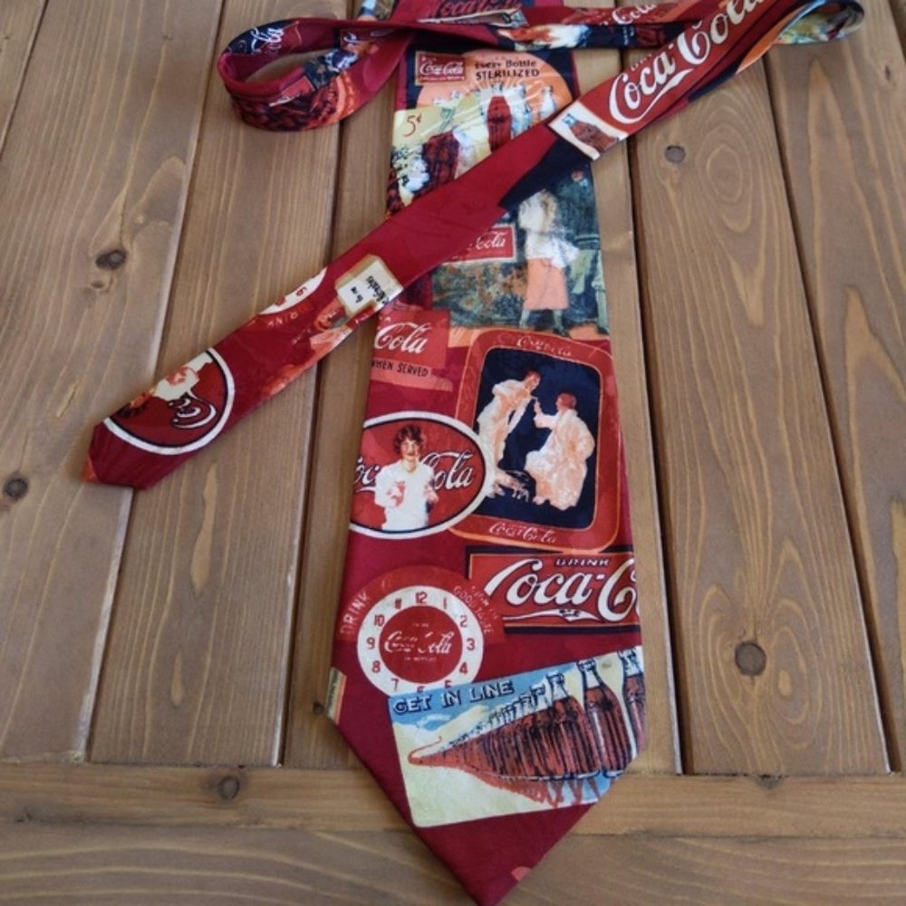 Vintage 1993 Collectable Coca-Cola Silk Tie - Gem